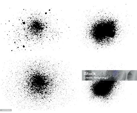 그런 지 스프레이 브러쉬 곡물 방사형 질감 흰색 배경에서 투명하고 격리된 거친 원 효과 0명에 대한 스톡 벡터 아트 및 기타 이미지 0명 거친 거친 필름 효과