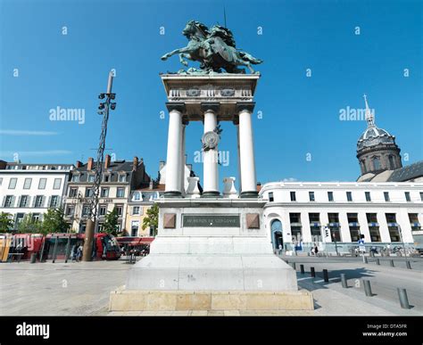 Clermont Ferrand France For Vercingetorix Monument On The Place De