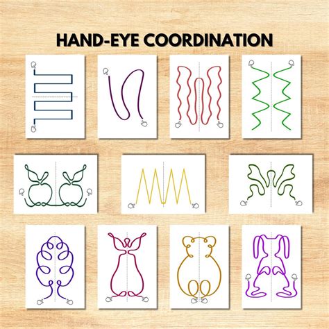 Interactive Hand Eye Coordination Printable Activities For Preschoolers Etsy