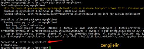 解决django项目在ubuntu系统上无法安装mysqlclient Zengjielin 博客园