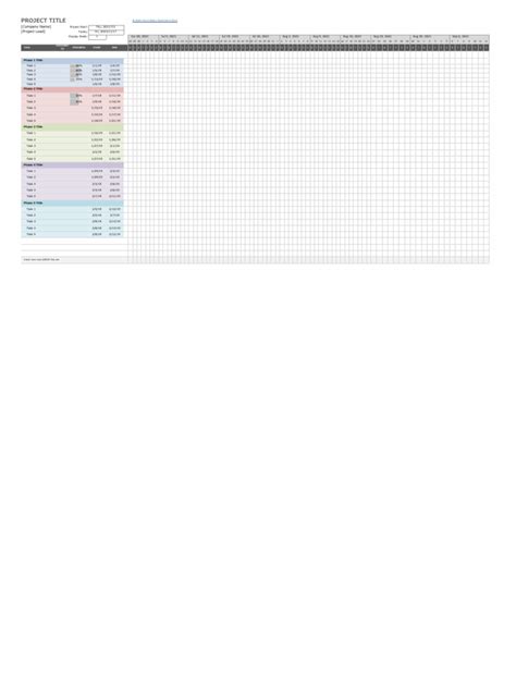 Simple Gantt Chart Ms Pdf Computing