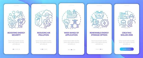 Benefits Of Hydrogen Onboarding Mobile App Screen Layout Ui Infographic