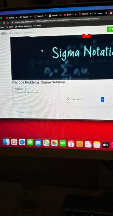 Practice Problems Sigma Notation Chegg Com