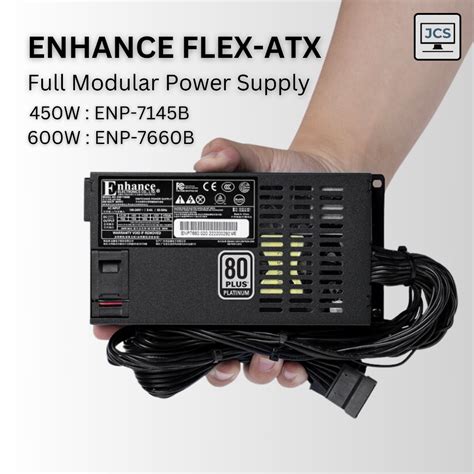 Enhance 450w And 600w Flex Atx 1u Psu Power Supply Unit For Itx Cases Enp 7660b And Enp 7145b
