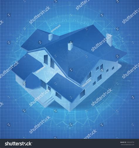 Urban Blueprint Vector Architectural Background Part Stock Vector Royalty Free 105529733