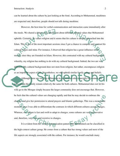 Interaction Analysis Essay Example Topics And Well Written Essays