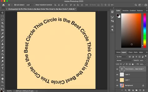 how to type in a circle in photoshop in just 3 steps