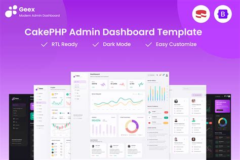geex admin and dashboard cakephp template