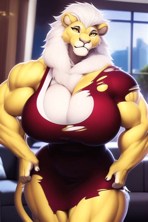 Lioness Muscle Growth And Breast Expansion Transformation Yiff Party