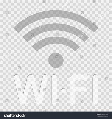 Vector Illustration Wifi Network Icon Transparent Stock Vector Royalty Free