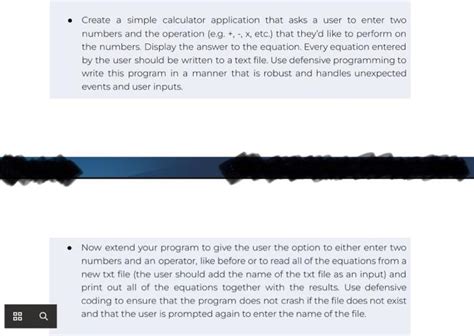 solved create a simple calculator application that asks a