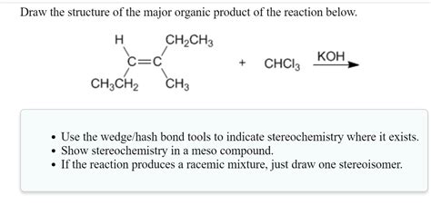 SOLVED: Draw the structure of the major organic product of the reaction below: A CH3CH3 C=C ...