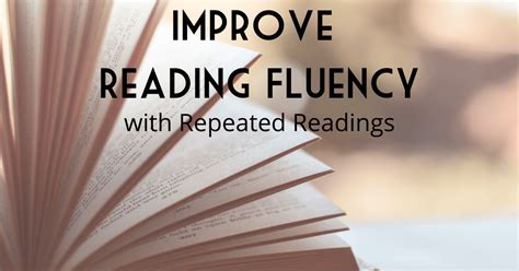 Reading Fluency Strategy Repeated Readings A Spot Of Curriculum