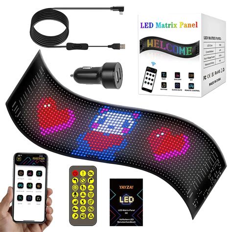 Tablica Z WyŚwietlaczem Led Elastyczny Ekran PodŚwietlany Znak Do