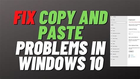 FIX Copy And Paste Problems In Windows YouTube