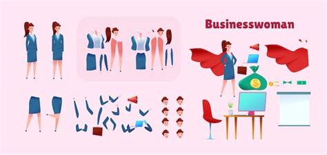 만화 여자 캐릭터 템플릿 무료 벡터