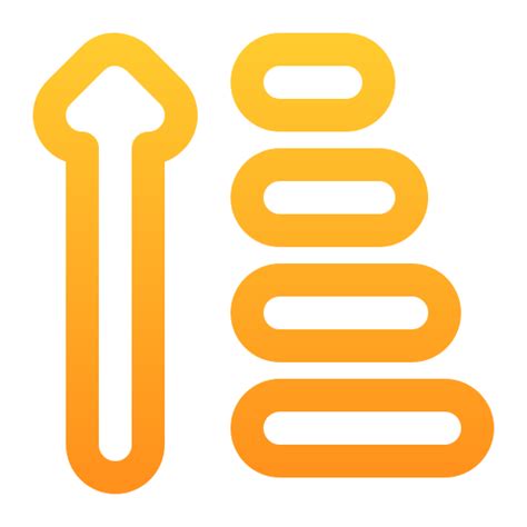 Sort Ascending Generic Gradient Icon