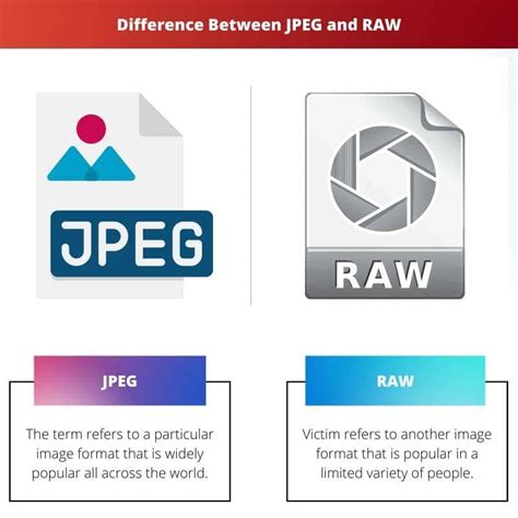 JPEG Vs RAW Difference And Comparison