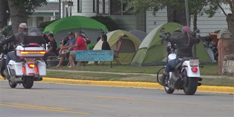 Lawn Camping Becomes Popular Option For Sturgis Motorcycle Rally Attendees