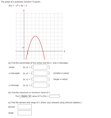 solved the graph of a quadratic function fis given f x