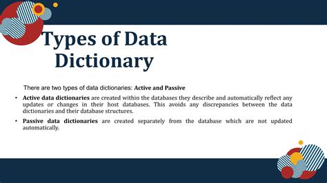 Data Dictionary Data And Types Of Data Pptx