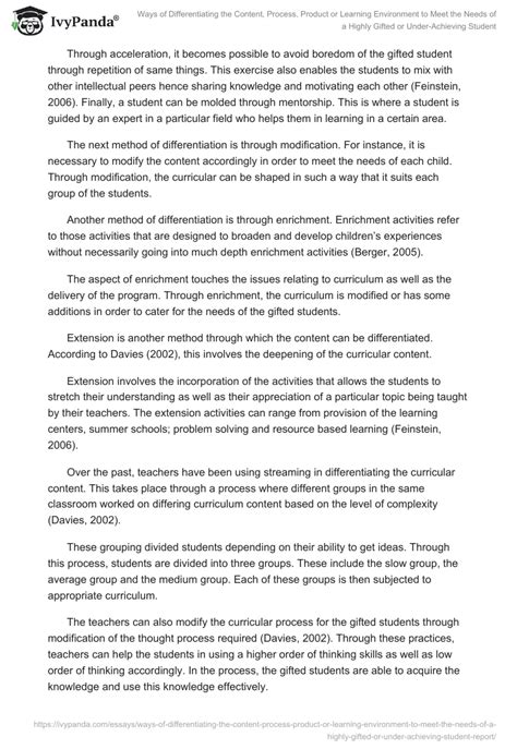 Ways Of Differentiating The Content Process Product Or Learning Environment To Meet The Needs