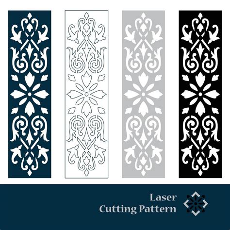 Laser And Cnc Cut Pattern Vector Template With Abstract Geometric