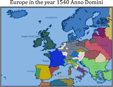 Eu4 Europe 1540 Ad By Mobiyuz On Deviantart