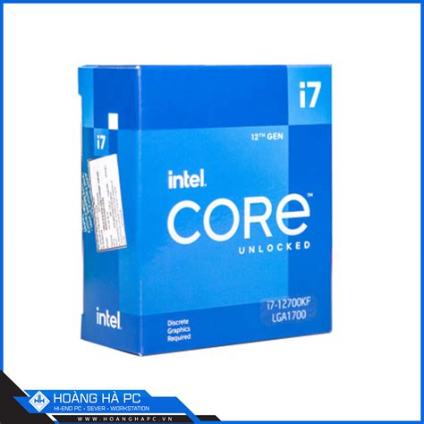 CPU Intel Core i7-12700KF Chính hãng, Xung nhịp mạnh mẽ