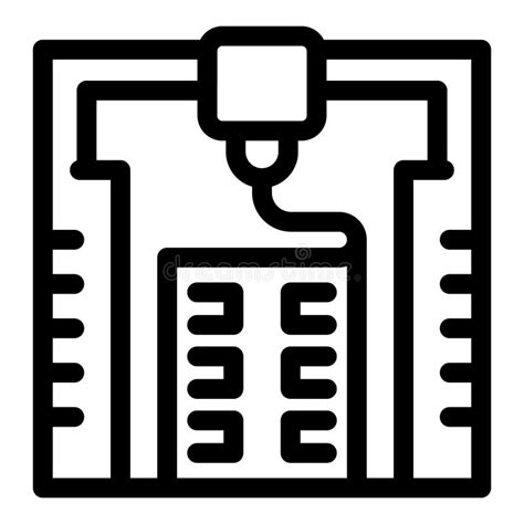 3d printer printing object layer by layer from top view stock