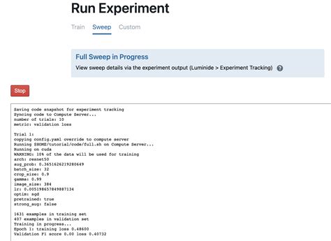 Hyperparameter Tuning — Luminide 01 Documentation