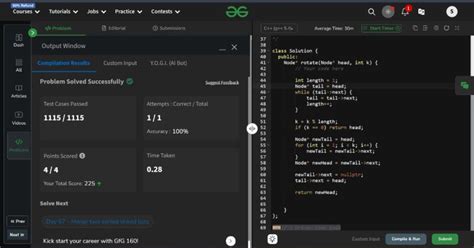Geekstreak2024 Gfg160 160daysofcode Dsa Problemsolving