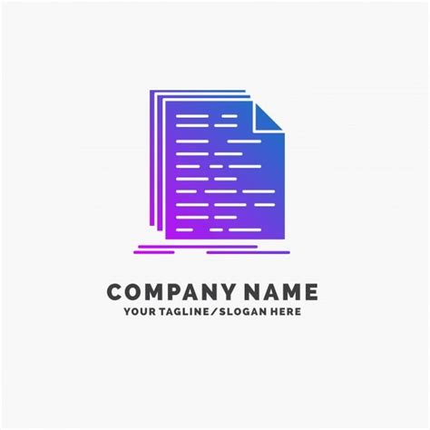 Code Coding Doc Programming Script Purple Business Logo Temp Business