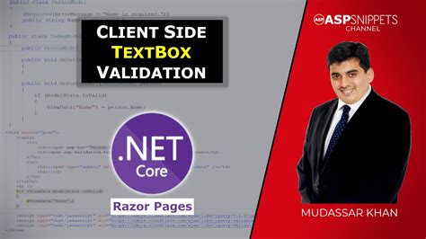 Client Side Validation For Textbox In Aspnet Core Razor Pages Youtube