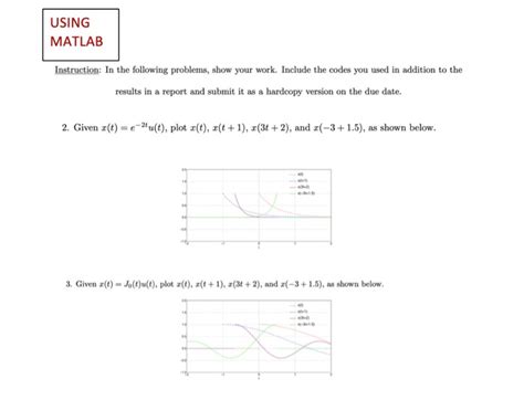 Solved Using Matlab Instruction In The Following Problems
