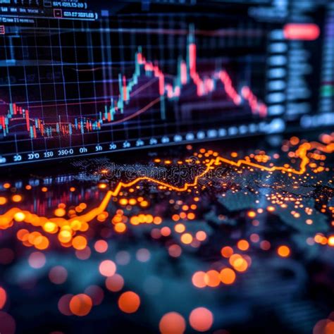 Cryptocurrency Trading Chart Representing The Dynamic Movements In