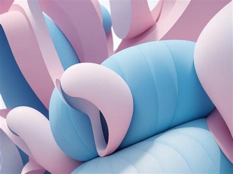 Premium Ai Image Organic Waveforms Abstract 3d Render With Undulating Forms