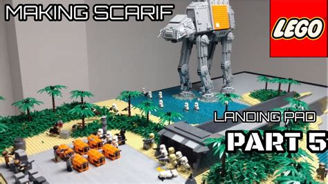 Lego Scarif Moc Part 5 The Landing Pad Youtube