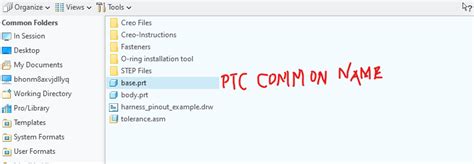 ptc common name in open dialogue box creo 8 0 4 0 ptc community