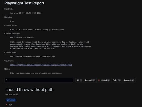 [feature] html report commit context header sidebar · issue 11318