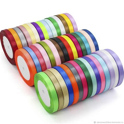 Лента атласная 10 мм х 25 ярдов Персиковый цвет однотонная в рулоне купить в интернет магазине