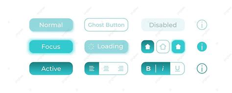 Setting Choices Ui Elements Kit Active Software Design Vector Active