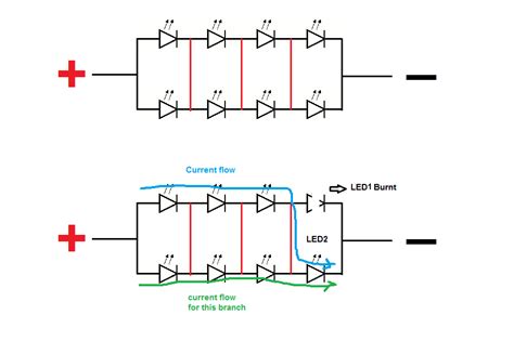 Current Why We Have To Connecting LEDs Like This Electrical Engineering Stack Exchange