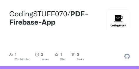 github codingstuff070 pdf firebase app