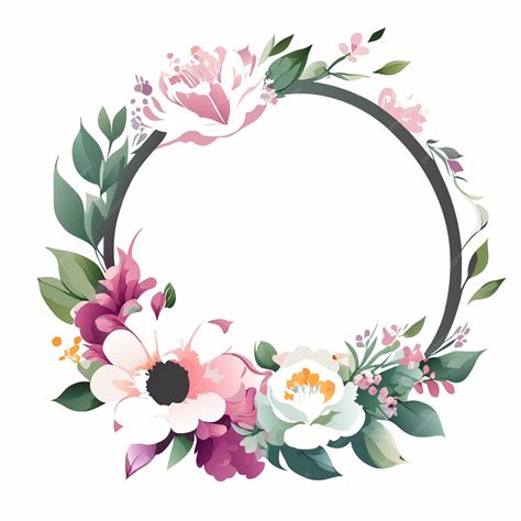 Wedding Flower Invitation Card Template Design Or Flower Frame Design