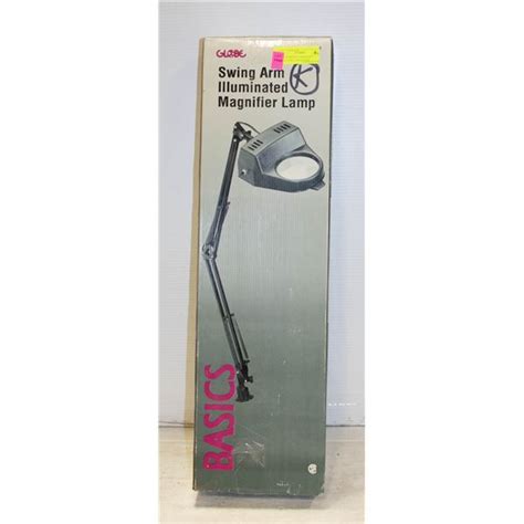 Swing Arm Illuminated Magnifier Lamp In Box