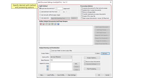 Autosplit Naming Output Pdf Files With Text From Location