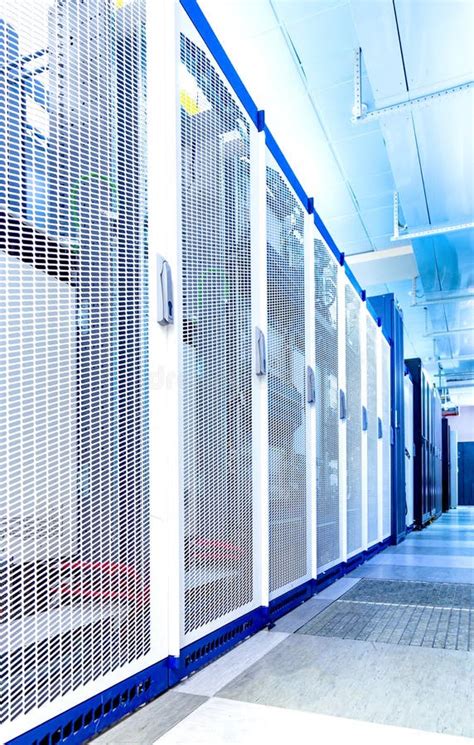 The Equipment For Cellular Communication In Data Center Rows Of