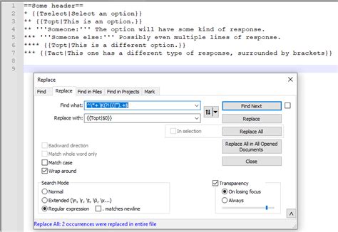 Regex Match All Lines Where The Text Is Not Surrounded By A Specific