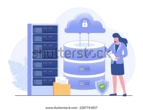 Data Server Concept Storage Technology Cloud Stock Vector Royalty Free 2287741857 Shutterstock
